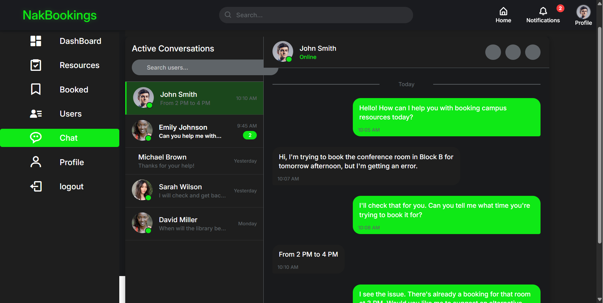 Campus Resource Booking System | Naomi Muthoni Chege